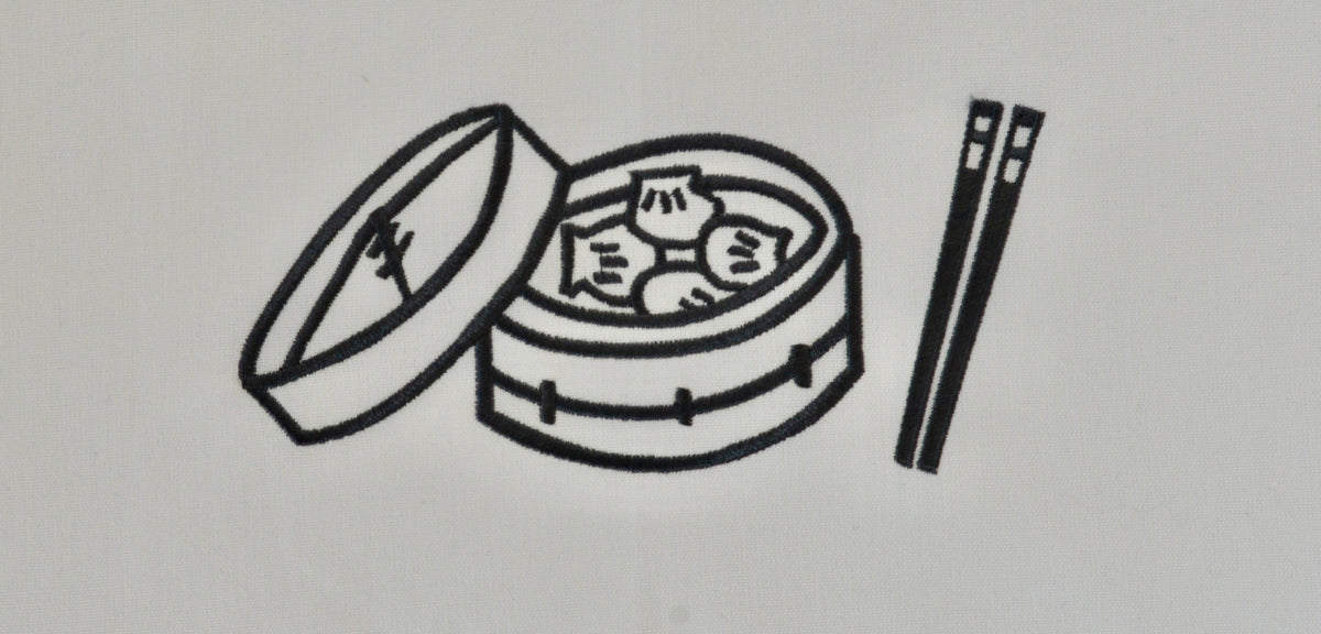 Tea towel with Grey Dim Sum Basket – ZEST of Asia